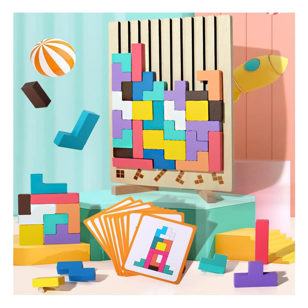 Tumbletale™ – Wooden Puzzle Game for Focus & Play (50% Off) – Evesbury